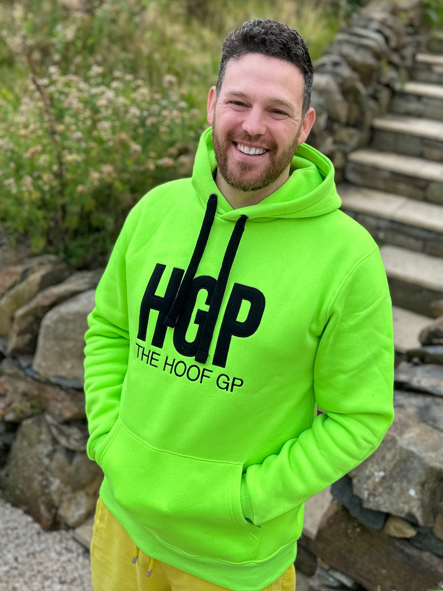 Adults Green Hoodie with Black Emblem (with pockets) – The Hoof GP Merch