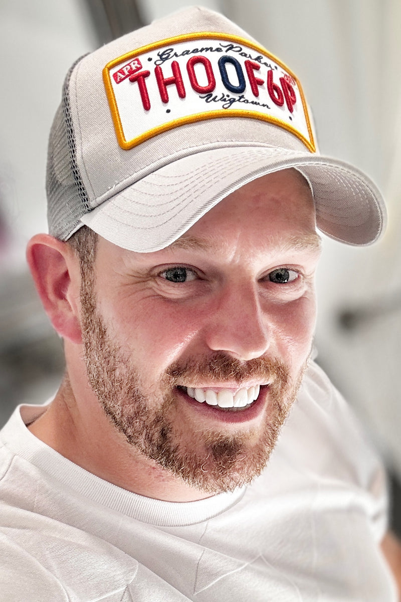 Grey "License Plate" Baseball Cap – The Hoof GP Merch