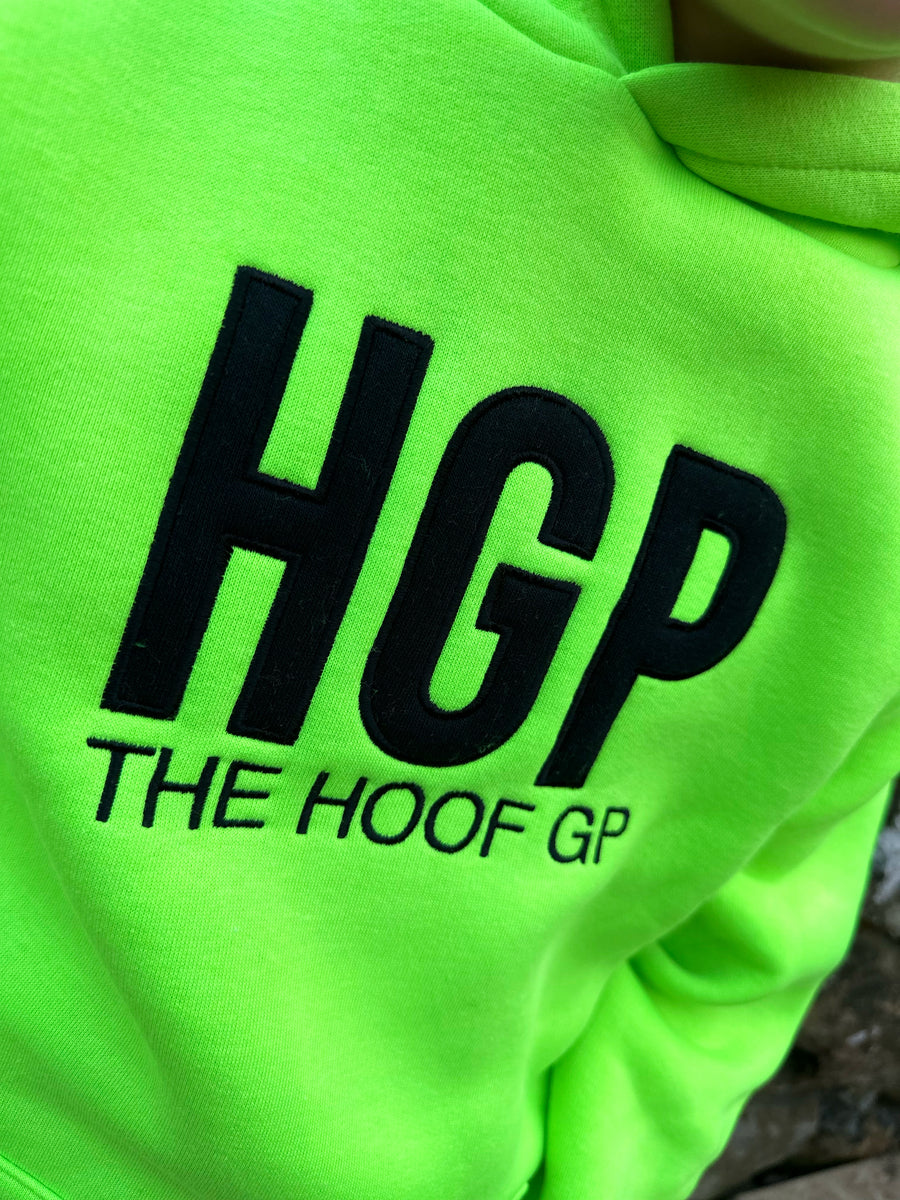 Kids Green Hoodie with Black Emblem – The Hoof GP Merch
