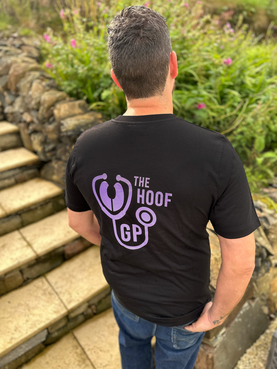 Adults Short Sleeve T-shirt Lilac Emblem – The Hoof GP Merch
